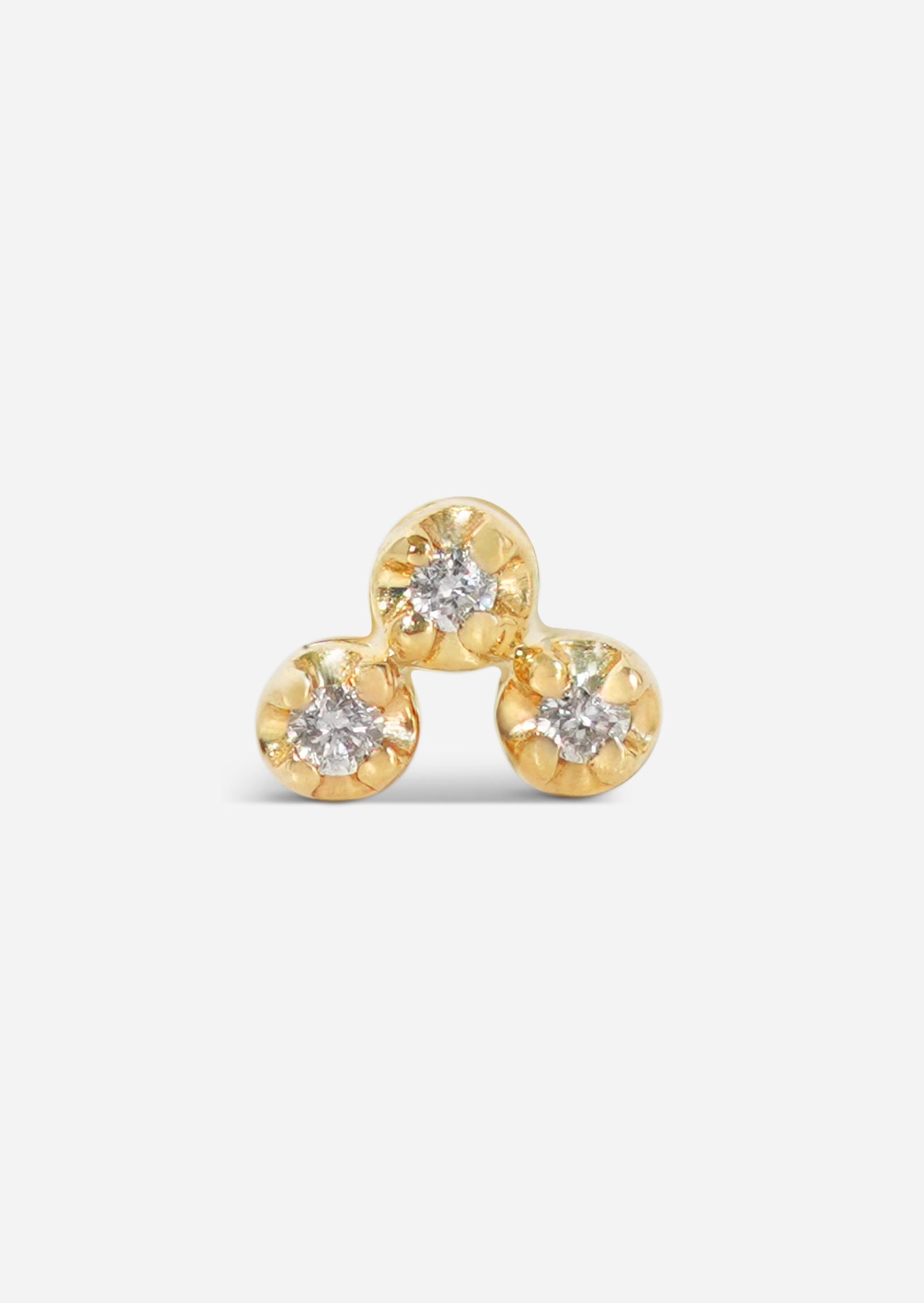 Mini Diamond Cluster Threaded Flat Back Earring – Porter Lyons