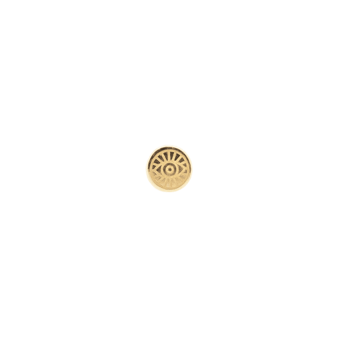 Open Curve 3 Diamond Threaded Flat Back Earring | Single – Porter Lyons