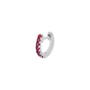 Small Ruby Huggie Hoop | .55GMS .10CT | Single – Porter Lyons